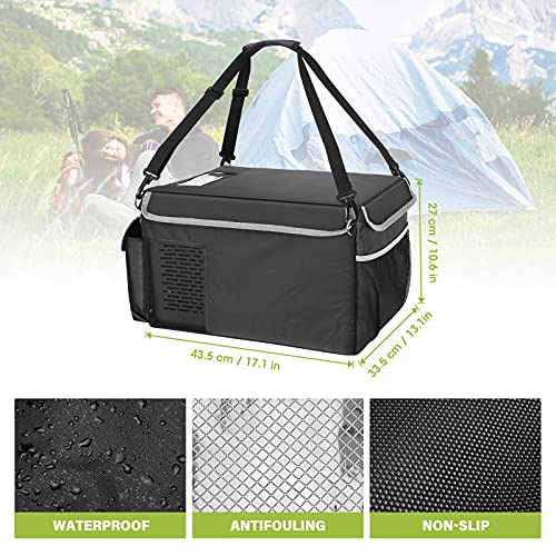 F40C4TMP Insulated Protective Cover Transit Bag for 10 Quart Portable Refrigerator Fridge