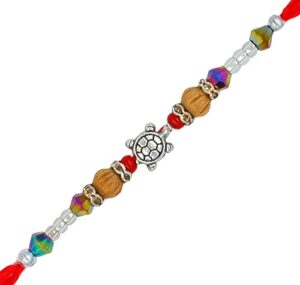 artisenia silver turtle rakhi for brother raksha bandhan rakhi thread wrist bands for loving brother sister | rakshabandhan rakhi for brother bhabhi