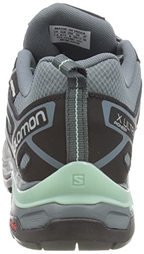 Salomon X Ultra Pioneer CLIMASALOMON Waterproof Hiking Shoes for Women, Stormy Weather/Alloy/Yucca, 7.5