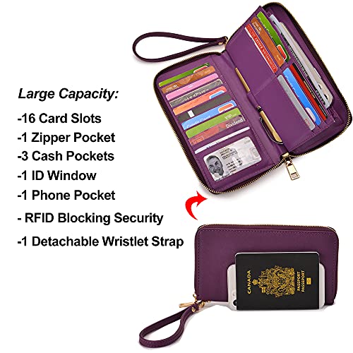 Purses And Wallets Set For Women Work Tote Handbags Shoulder Bag Top Handle Totes Purse With Wallet Purple Large