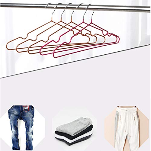 Clothes Hangers Color Stainless Steel Rubber Hangers for Clothes Poles Non-Slip Drying Racks Drying Racks Outdoor Drying Racks 10pcs Hanger Space Saver (Color : B)