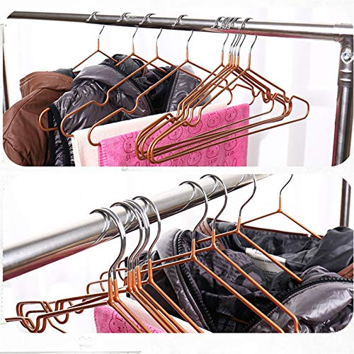 Clothes Hangers Color Stainless Steel Rubber Hangers for Clothes Poles Non-Slip Drying Racks Drying Racks Outdoor Drying Racks 10pcs Hanger Space Saver (Color : B)