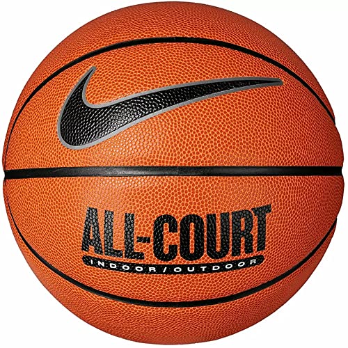 NIKE Everyday Basketball, 855 Amber/Black/Metallic Silv, 7