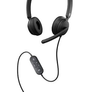 Microsoft Modern Wired Headset,On-Ear Stereo Headphones with Noise-Cancelling Microphone, USB-A Connectivity, In-Line Controls, PC/Mac/Laptop - Certified for Microsoft Teams