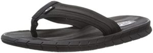 oakley men's pier ellipse flip flop, blackout, 13