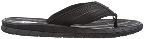 Oakley Men's Pier Ellipse Flip Flop, Blackout, 13