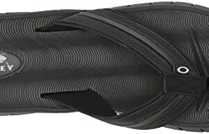 Oakley Men's Pier Ellipse Flip Flop, Blackout, 13