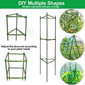 3Pack Tomato Cages Plant Cages 4ft Multifunctional Tomato Support Garden Trellis Tomato Stakes Cucumber Tomato Trellis for Vertical Climbing Plants Vegetable Flowers