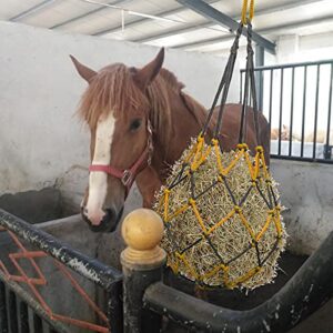 NEECONG Hay Net for Horses, Fun and Capacity is The Upgrade of Horse Treat Ball，Hanging Hay Feeder Bag for Horse Stable Stall Paddock Rest Toy（1 PCS）