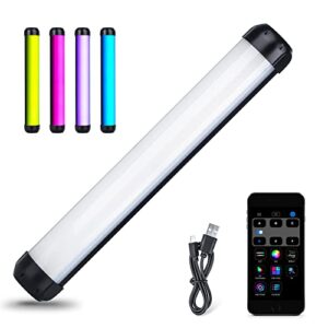 handheld light wand, k21 rgb light stick tube, app control 2500k-8500k led light stick wand for night light painting photography video tiktok vlog youtube