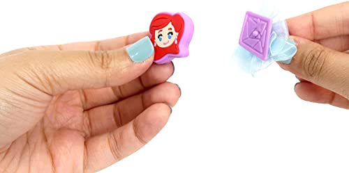 Tara Toys Disney Princess Snap N' Wear Activity Rings Set, DIY Jewellery Kit for Kids, 3+ Years