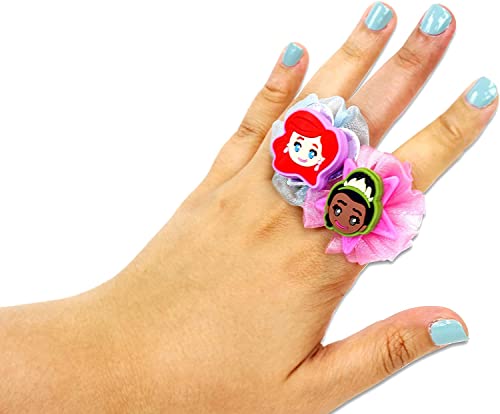 Tara Toys Disney Princess Snap N' Wear Activity Rings Set, DIY Jewellery Kit for Kids, 3+ Years