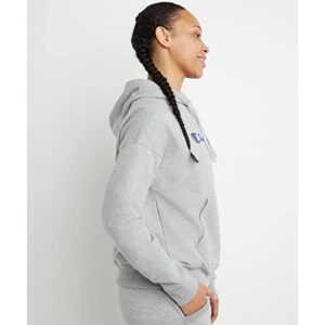 Champion Women's Hoodie, Powerblend, Fleece Hoodie, Sweatshirt for Women, Script (Reg. or Plus)