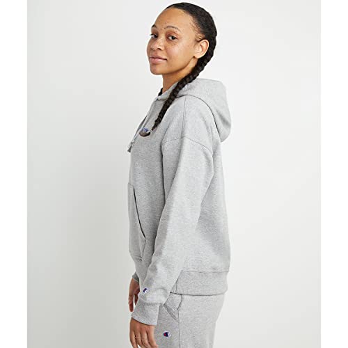 Champion Women's Hoodie, Powerblend, Fleece Hoodie, Sweatshirt for Women, Script (Reg. or Plus)