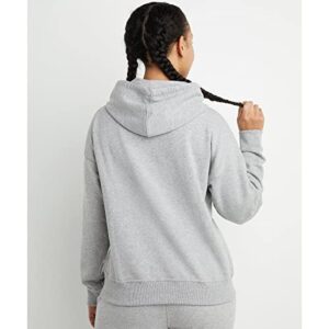 Champion Women's Hoodie, Powerblend, Fleece Hoodie, Sweatshirt for Women, Script (Reg. or Plus)