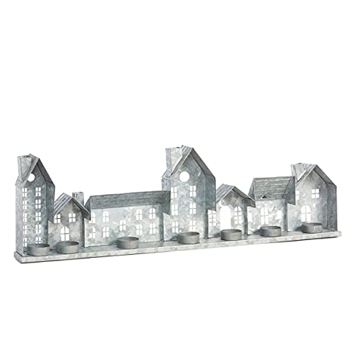 Park Hill Collection XAB10718 Mountain Village Tealight Centerpeice, 26.75-inch Length