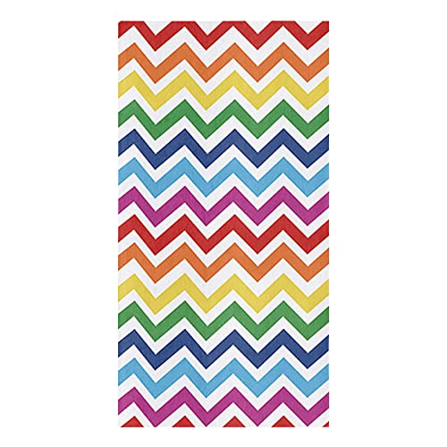 Big buy store Rainbow Color Chevron Zig Zag Pattern Kitchen Dish Towels, Soft Lightweight Microfiber Absorbent Hand Towel Tea Towel for Kitchen Bathroom 18x28in