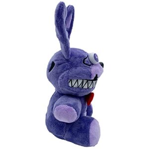 Ycixri Five Nights at Freddy's Nightmare Bonnie Plush Toy Suitable for Collection, FNAF Plushies Stuffed Doll for Boy Girl Christmas Halloween Birthday Gift, 8“ (Purple Bonnie Rabbit)