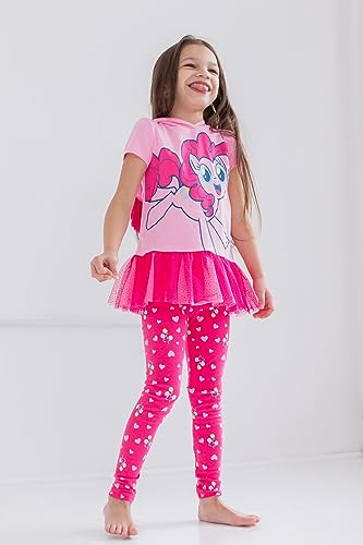 My Little Pony Pinkie Pie Little Girls Cosplay T-Shirt and Leggings 7-8