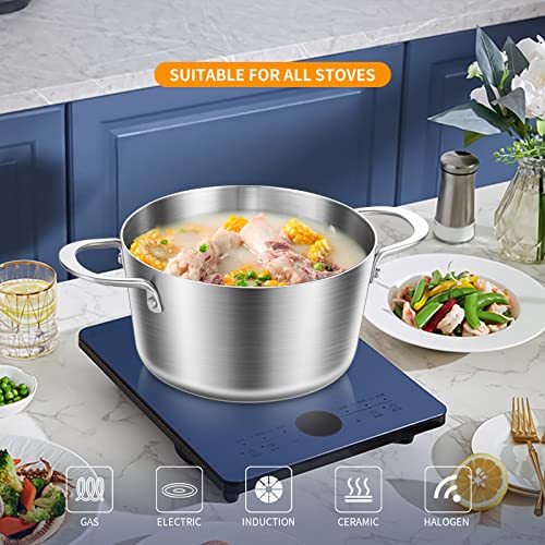 LOLYKITCH Tri-Ply Stainless Steel 5QT Stock Pot with Lid, Induction Cooking Pot,Soup Pot, Compatible with All Stoves,Oven and Diswasher safe.