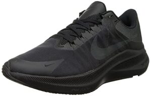 nike winflo cw3419-002 mens running shoes (black/dk smoke grey-smoke grey)