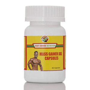 Valocity Best Choice Nutririon Mass Gainer XXL Capsule 60 for Fast Weight and Muscle Gain Formula