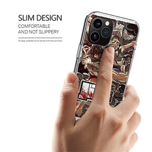 Phone Case Compatible with iPhone Baki Waterproof Hanma Scratch Accessories Shock 6 7 8 Plus Se 2020 X Xr 11 Pro Max 12 Mini Transparent