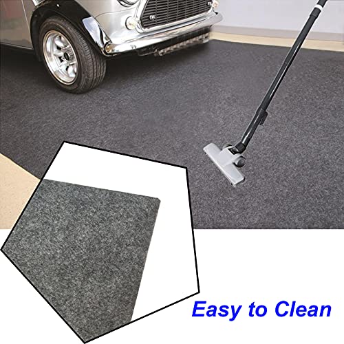 Pakoula 17' x 7'4" Garage Car Floor Mat, Reusable/Washable Parking Mats, Absorbent Oil Mat for Golf Carts,Motorcycles,Protect Garage and Shop Floor Surface (17' x 7'4")