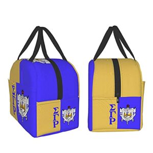 Cmxljwyt Sigma Gamma Rho Lunch Bag Tote Meal Bag Reusable Insulated Portable Game Lunch Box Handbags for Women Mens, one size