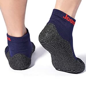 Joomra Mens Barefoot Trail Running Sock Shoes Size 10 Unisex Minimalist Pilates Zero Drop Athletic Hiking Indoor House Slipper for Women Sticky Kayaking Trekking Workout Sneaker Blue