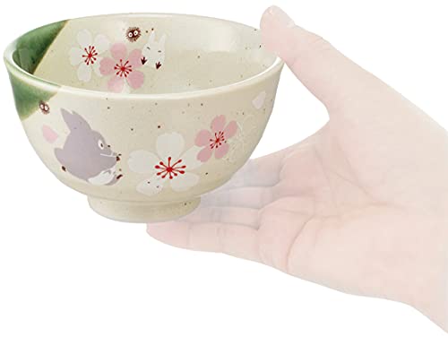 Studio Ghibli via Bluefin Porcelain My Neighbor Totoro Traditional Japanese Dish Series - Bowl [Sakura/Cherry Blossom] - Official Studio Ghibli Merchandise