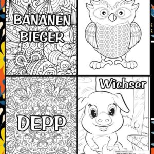 Swear In German Like A Pro: German Swear Words Coloring Book | Swearing Colouring Book Pages for Stress Relief and Relaxation (Gag Gifts, Funny Journals for Men And Women)