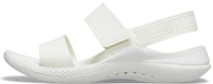 crocs literide 360 sandals for women, almost white, 7