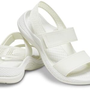 Crocs LiteRide 360 Sandals for Women, Almost White, 7