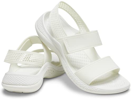 Crocs LiteRide 360 Sandals for Women, Almost White, 7