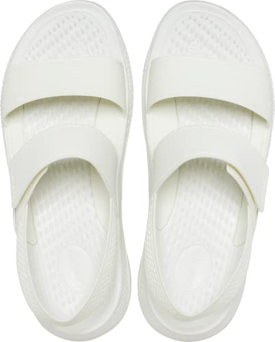 Crocs LiteRide 360 Sandals for Women, Almost White, 7