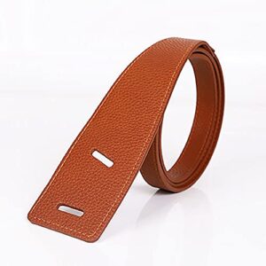 BAOKELAN Women Faux Leather Tie Belt Knotted Wide Waist Belt for Jeans Jumpsuit Coat Dress Brown 120cm