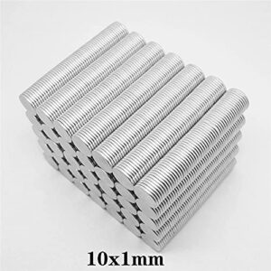 100PCS 10x1mm Thin Strong Neodymium Magnet 10mmX1mm Permanent Magnet disc 10x1mm Powerful Magnetic Round Magnet 10*1 mm