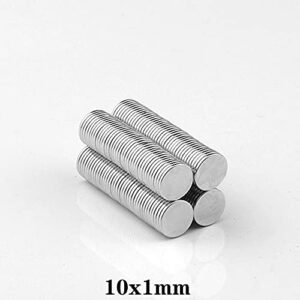 100PCS 10x1mm Thin Strong Neodymium Magnet 10mmX1mm Permanent Magnet disc 10x1mm Powerful Magnetic Round Magnet 10*1 mm