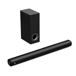 sound bar for tv, pheanoo 2.1 ch soundbar with subwoofer, hdmi(arc)/bluetooth 5.0/optical/aux connectivity – d5