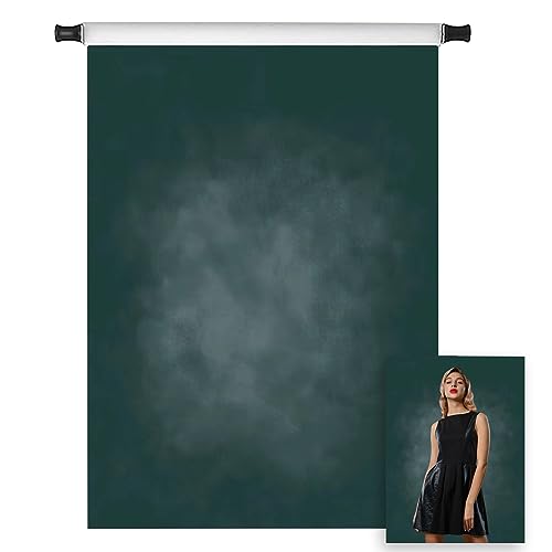 Kate 5x7ft Dark Green Abstract Backdrops Microfiber Dark Green Portrait Background for Photoshoot, for Photography, for Birthday