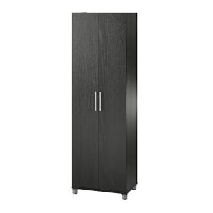 SystemBuild Evolution Camberly 24" Utility Storage Cabinet, Black Oak