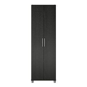 SystemBuild Evolution Camberly 24" Utility Storage Cabinet, Black Oak