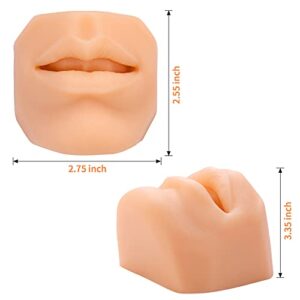 Ultrassist Soft Silicone Mouth Model for Practicing Suture, Silicone Flexible Model for Education Display, Rubber Mouth for Teaching Instructions