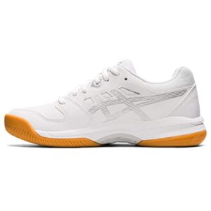 asics women's gel-renma pickleball shoes, 10, white/pure silver