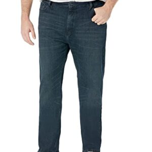 Nautica Men's 5 Pocket Straight Fit Stretch Jean, Pure Adriatic Sea Wash, 42W x 34L