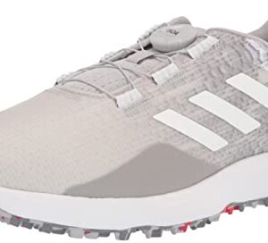 adidas Men's S2G BOA Wide Spikeless Golf Shoes, Grey Two/Footwear White/Grey Three, 9