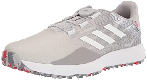 adidas Men's S2G BOA Wide Spikeless Golf Shoes, Grey Two/Footwear White/Grey Three, 9