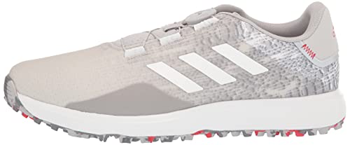 adidas Men's S2G BOA Wide Spikeless Golf Shoes, Grey Two/Footwear White/Grey Three, 9