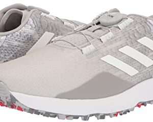 adidas Men's S2G BOA Wide Spikeless Golf Shoes, Grey Two/Footwear White/Grey Three, 9